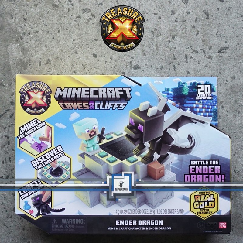 Jual Treasure X Minecraft Ender Dragon Playset 20 Surprises Slime Sand ...
