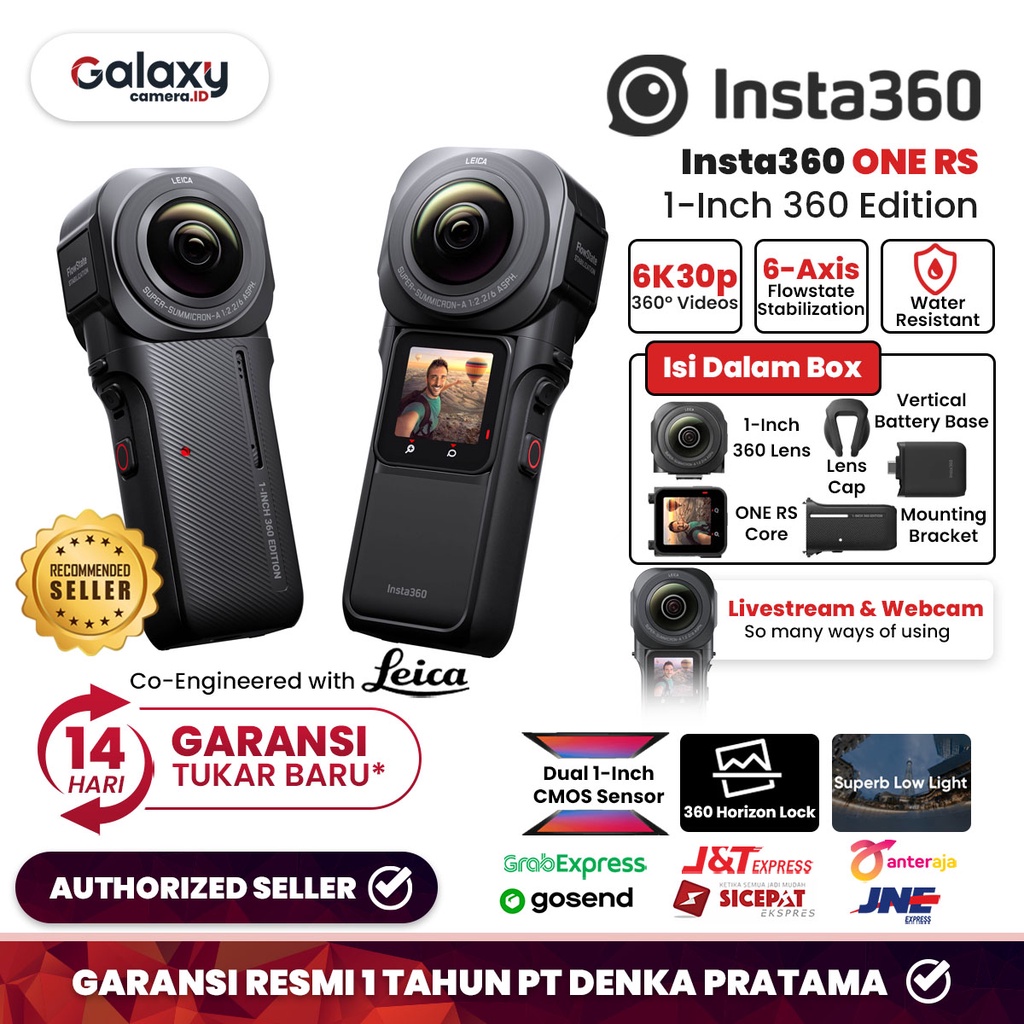 Jual Insta360 ONE RS 1-Inch 360 Edition Insta 360 1 Inch 360 Garansi ...