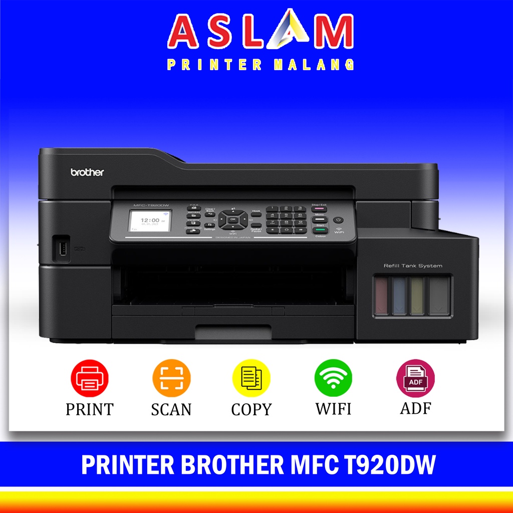 Jual BROTHER MFC-T920DW Printer Ink Tank Multifunction T920 Duplex WiFi Wireless ADF Fax ...