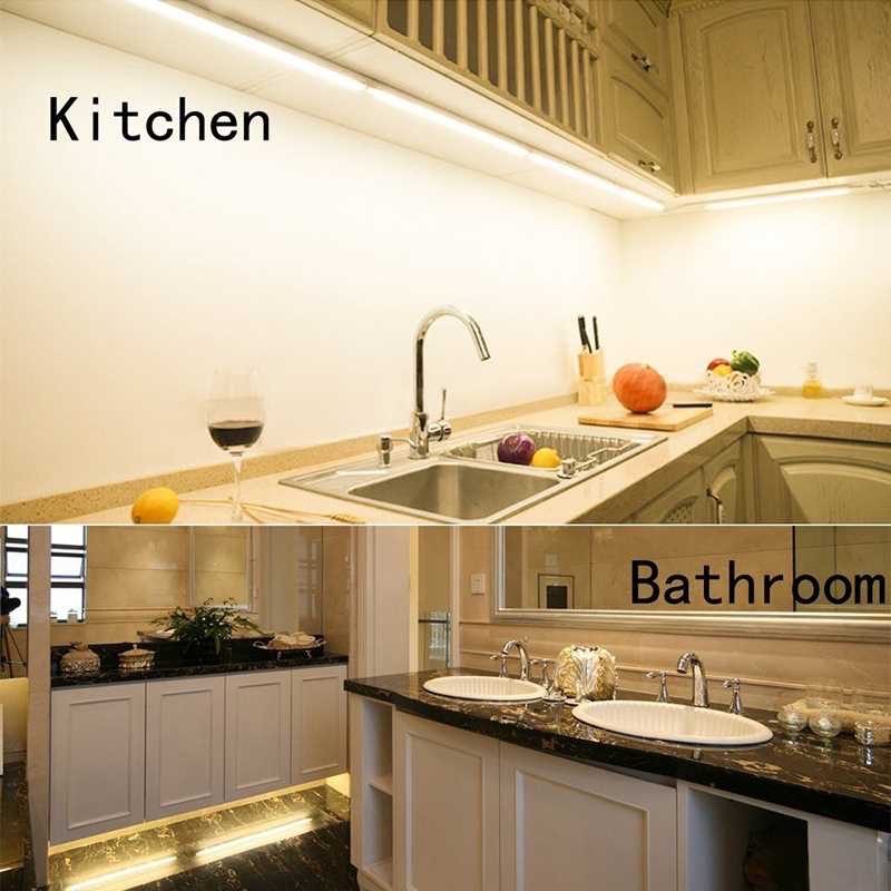 Jual Lampu Led strip Lemari dapur kitchenset Sensor gerak 5m | Shopee ...