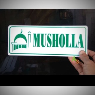 Jual Sign " MUSHOLLA" Sign label Acrylic, Sign Board Akrilik MUSHOLLA ...