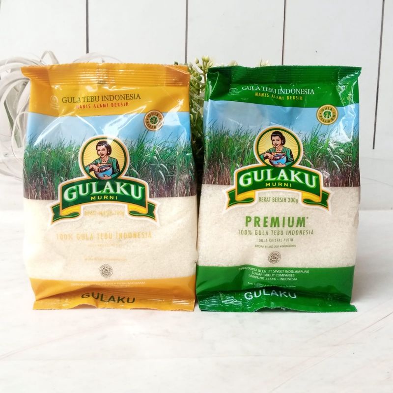 Jual Gulaku Tebu 200gr Kemasan Kuning / Hijau | Shopee Indonesia