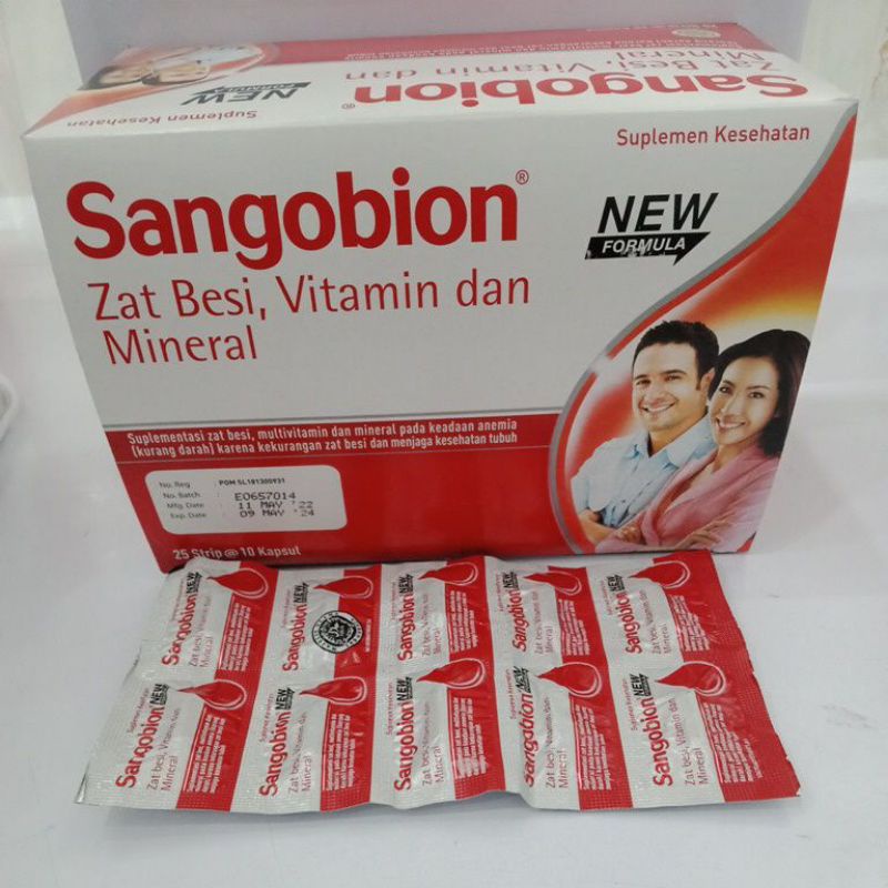 Jual Sangobion 1 strip isi 10 kapsul | Shopee Indonesia
