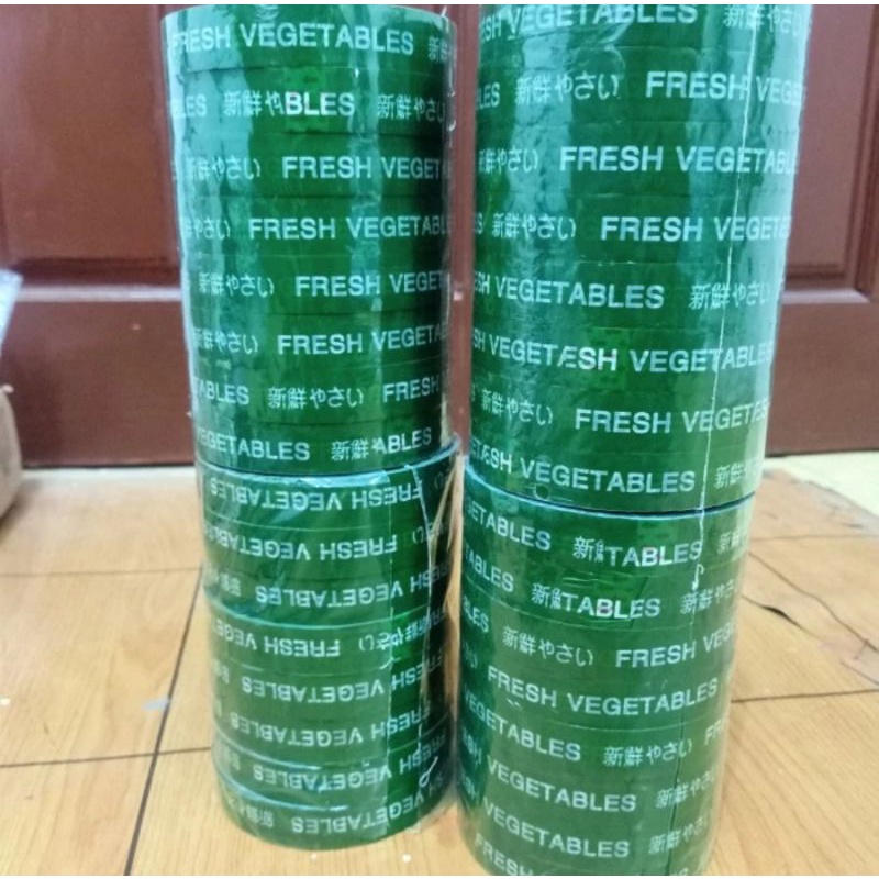 Jual Selotip Lakban Isolasi Sayur Fresh Vegetable 18 mm x 50 Meter ...