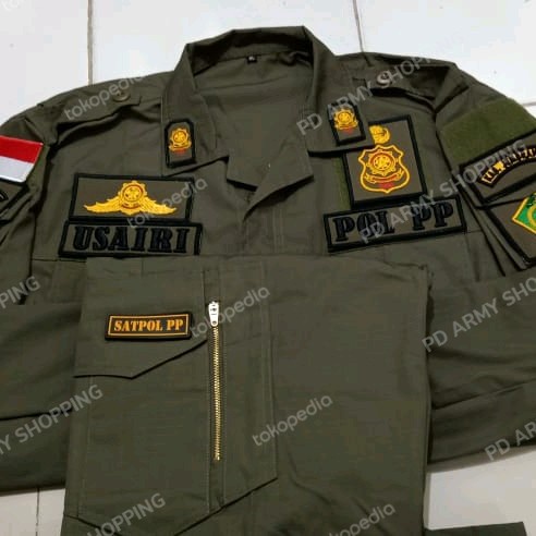 Jual Seragam Driver Baju Pdl Hijau Brimob - Pol Pp Model Tactical New ...
