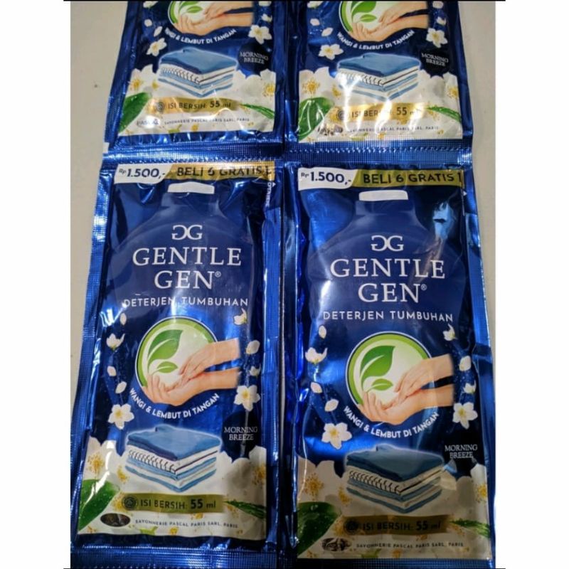 Jual 7 sachet GENTLE GEN SACHET DETERJEN CAIR KONSENTRAT KEMASAN ...