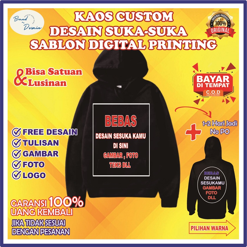 Jual HOODIE HODI HODIE SWEATER SWEATER JAKET JACKET SWEATSHIRT CUSTOM ...