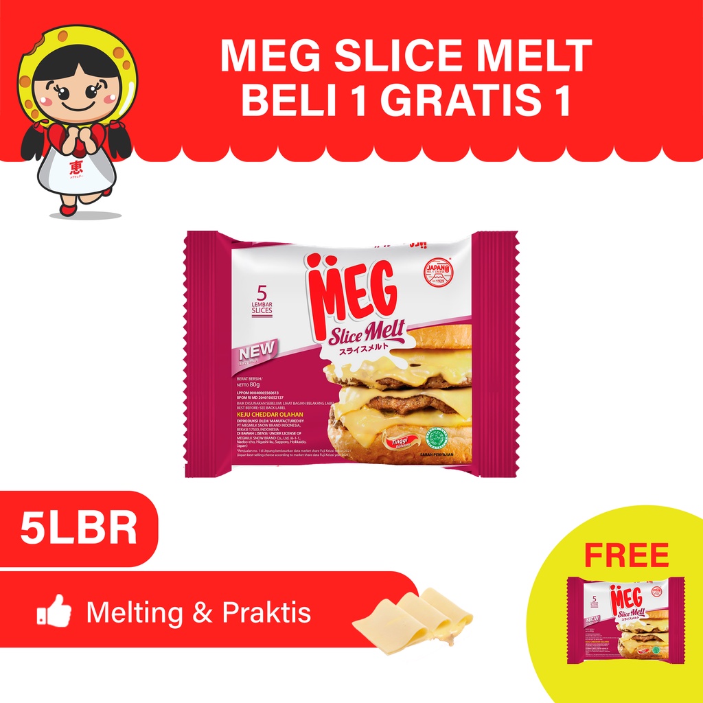 Jual BELI 1 GRATIS 1 - MEG Slice Melt 5 slices | Shopee Indonesia