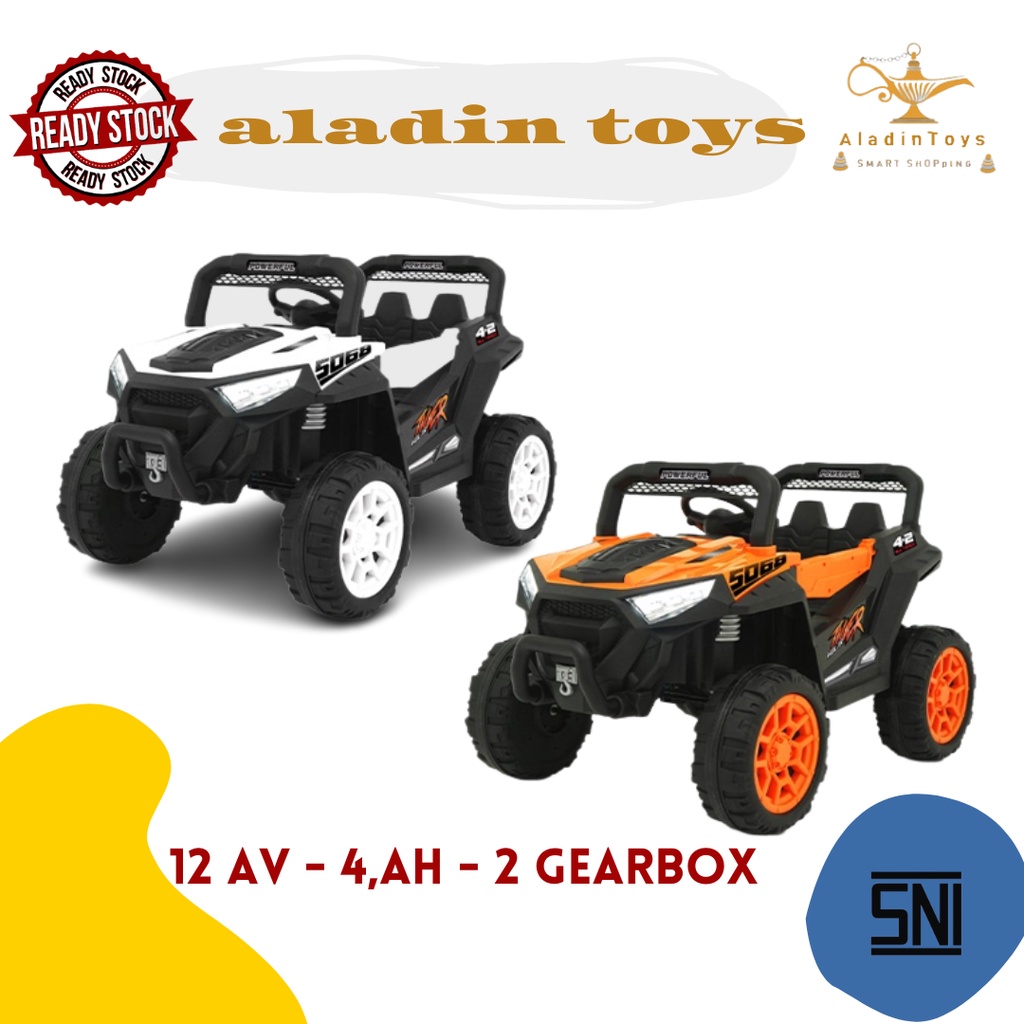 Jual MAINAN/MAENAN MOBIL AKI ANAK UTV ALLTRACK TIGER VOLTA 5068 STANDAR ...