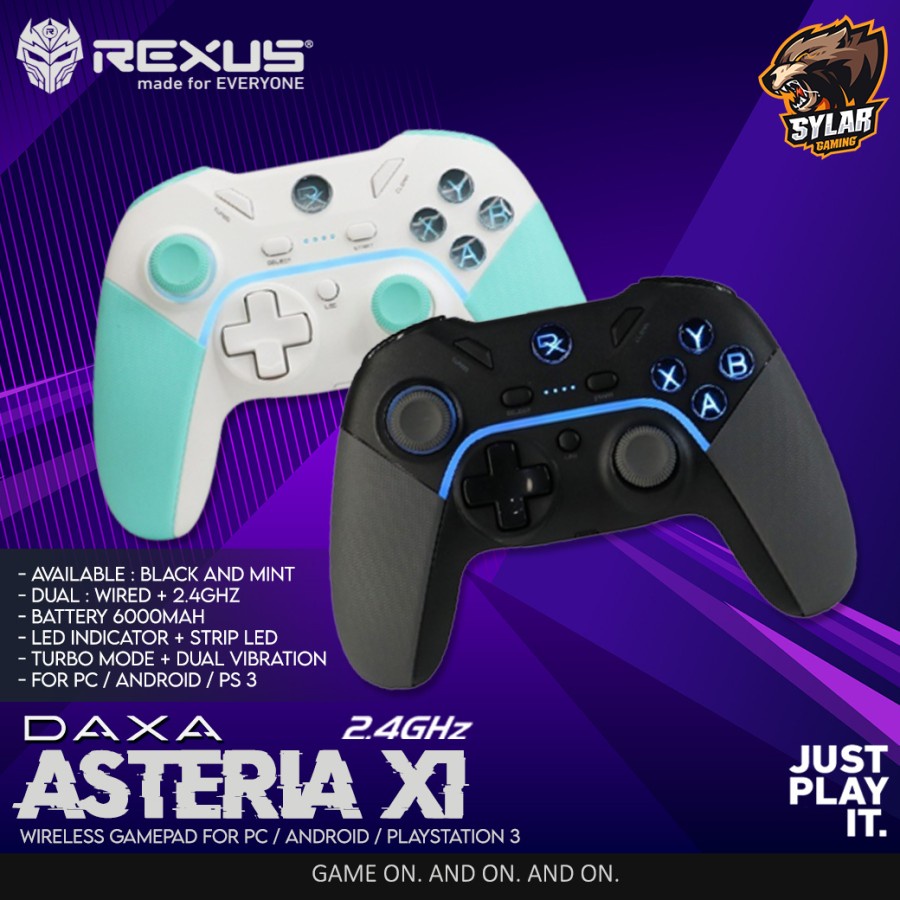 Jual Rexus Daxa Asteria AX1 Wireless Gamepad Joystick | Shopee Indonesia