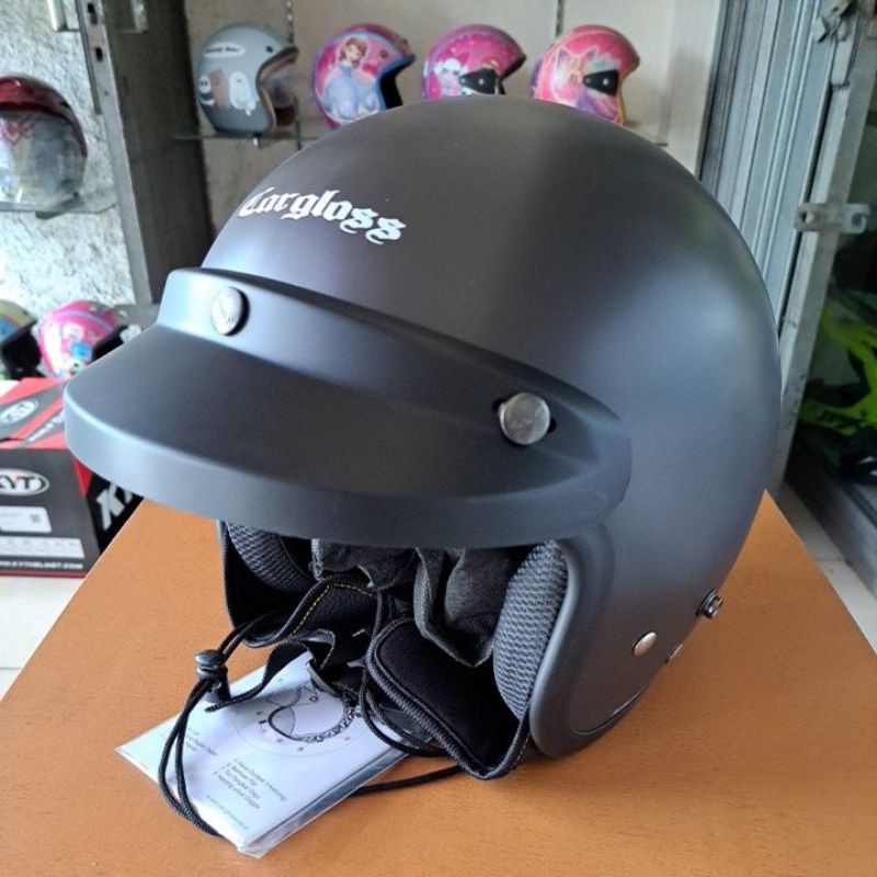 Jual HELM CARGLOSS CFM ORIGINAL COKLAT DOFF | Shopee Indonesia