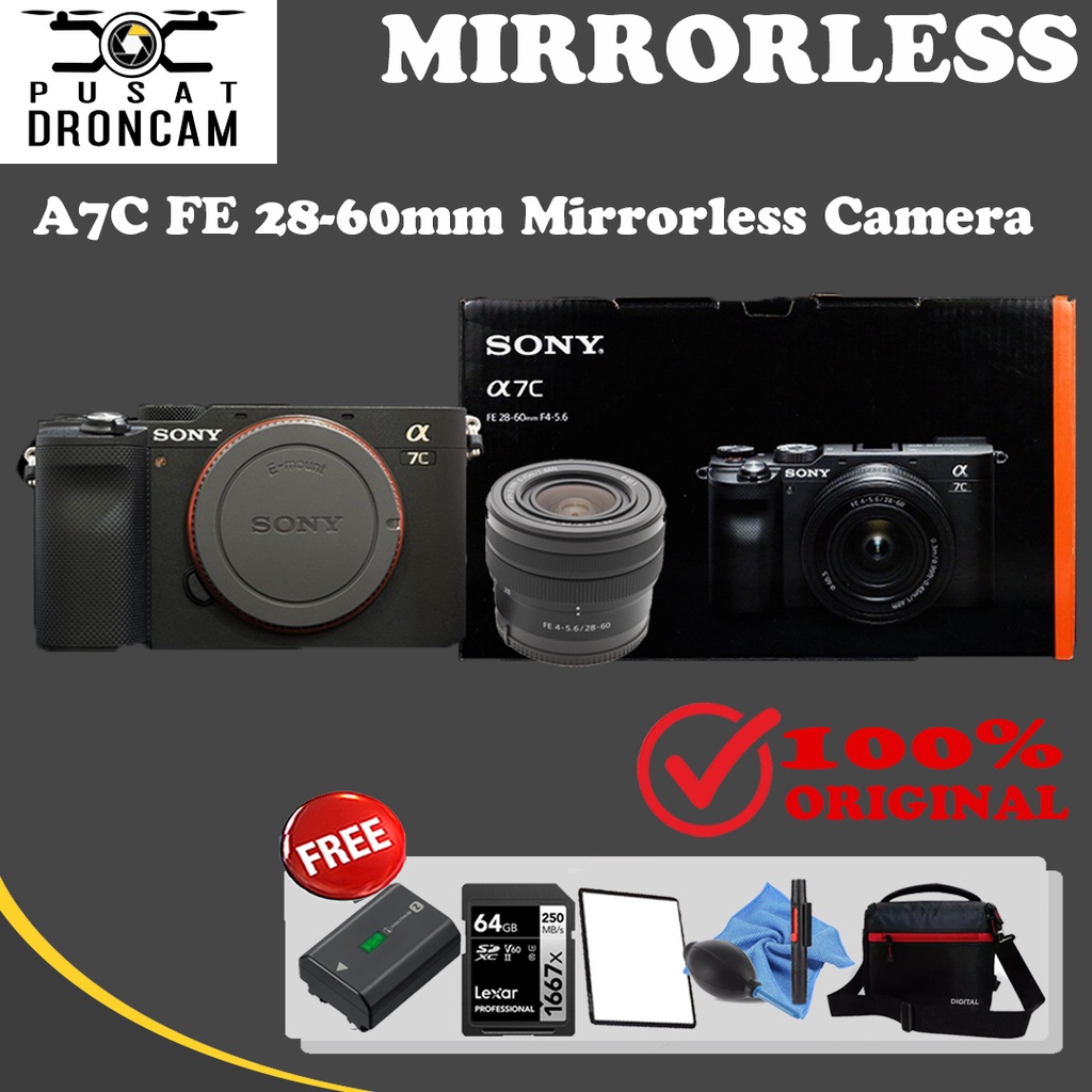 Jual Sony Alpha A7C Kit Lens FE 28-60mm A7 C Camera Mirrorless Sony | Shopee Indonesia