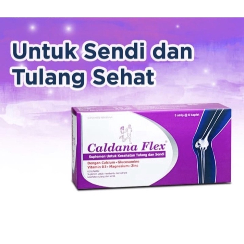 Jual VITAMIN TULANG DAN SENDI CALDANA FLEX PER BOX (ISI 30 KAPLET ...