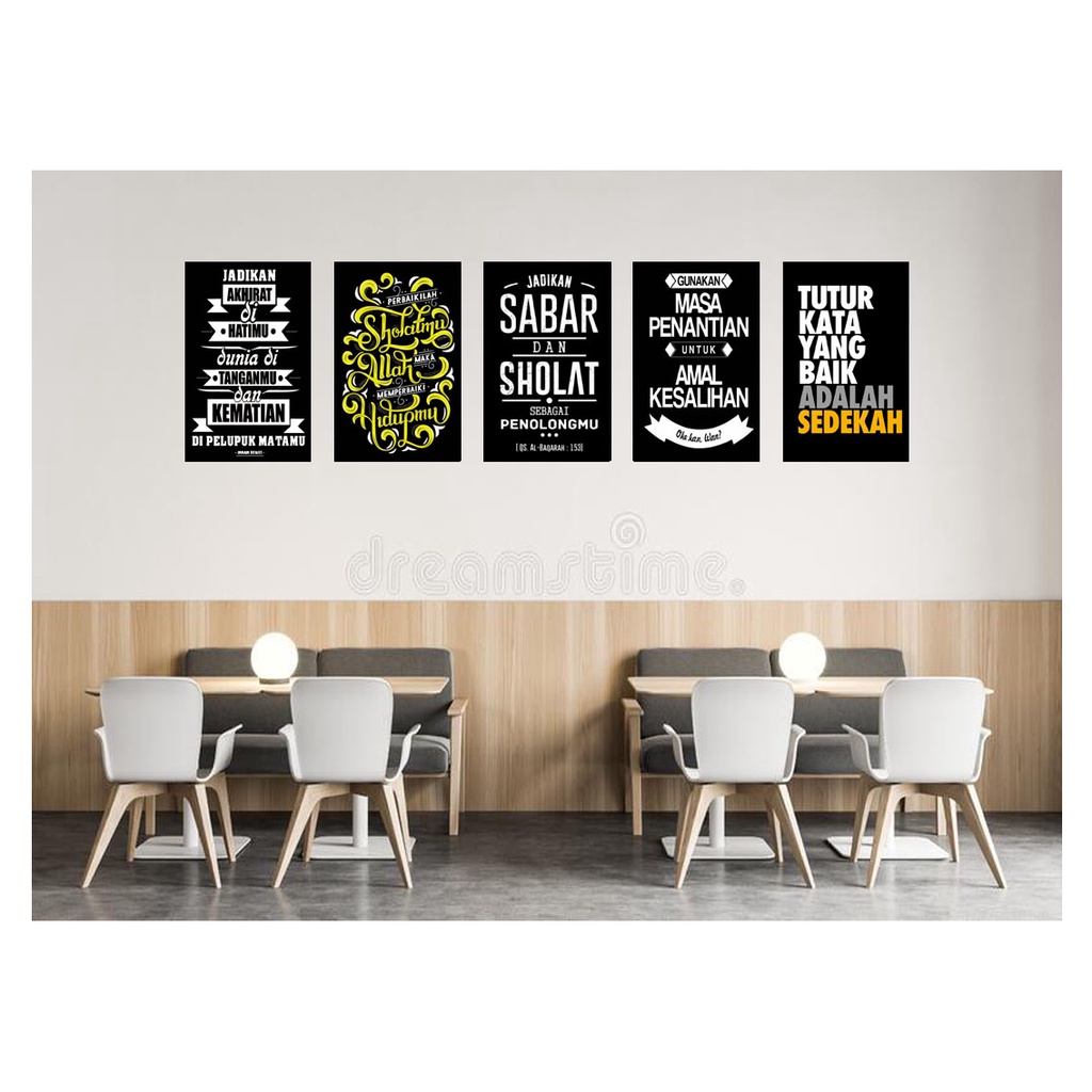Jual Hiasan dinding estetik photo frame uk 20 x 30 cm tema tulisan ...
