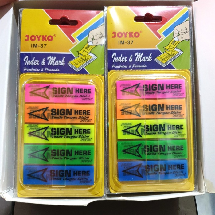 Jual Index & Marker Joyko Sign Here IM-37 | Shopee Indonesia