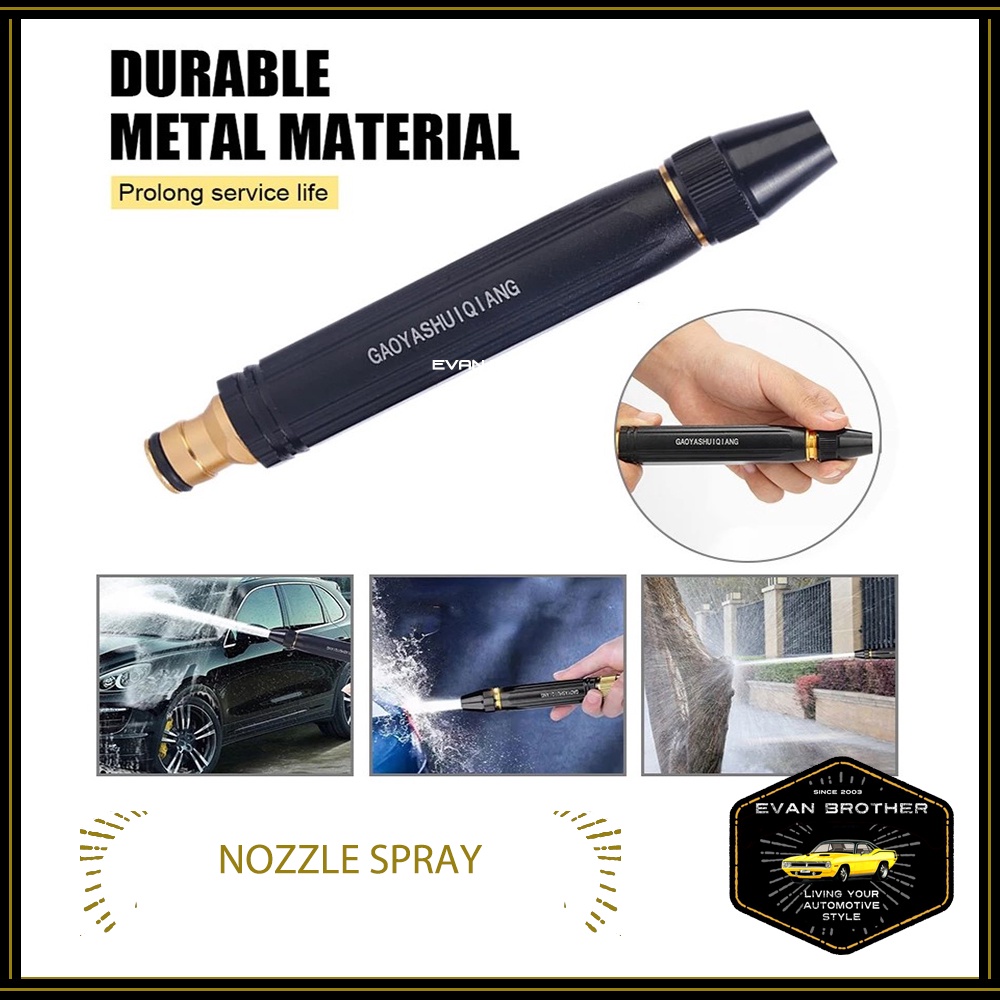 Jual Noozle Spray Sambungan Selang Air Semprotan Kenceng Kepala Nozel ...