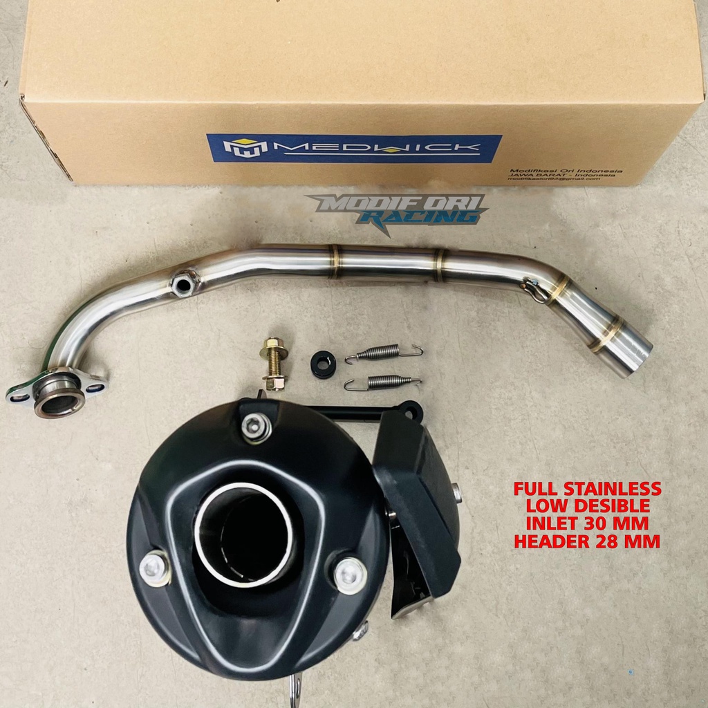 Jual Vario 160-Knalpot Racing Stainless MEDWICK Modif Ori Racing ...