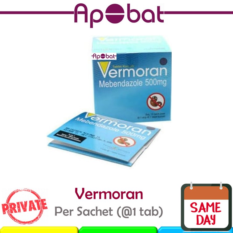 Jual - ApObat - VERMORAN Obat Cacing Cacingan Fermoran Tablet ...