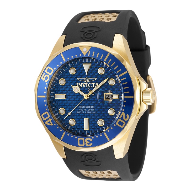 Jual Jam Tangan Pria INVICTA Pro Diver 36554 Men Blue Carbon Dial ...