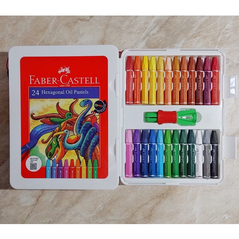 Jual (SET) Crayon Faber-Castell 120089 24 Warna / Faber-Castell Oil ...