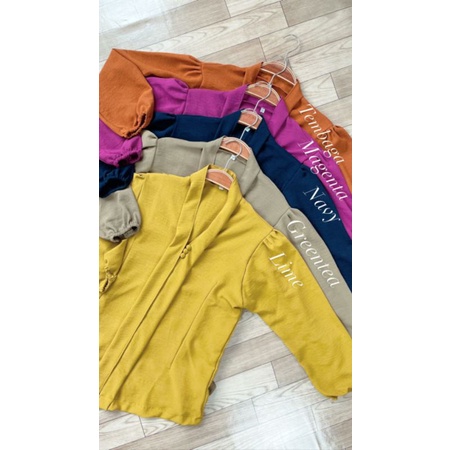 Jual kebaya kartini kringkel airflow kancing bungkus model tangan 7/8 ...