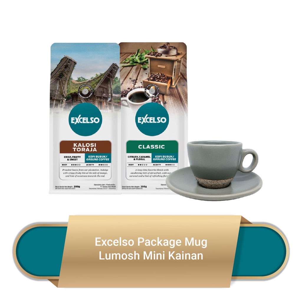 Jual Excelso Package Mug Lumosh Mini Kainan | Shopee Indonesia