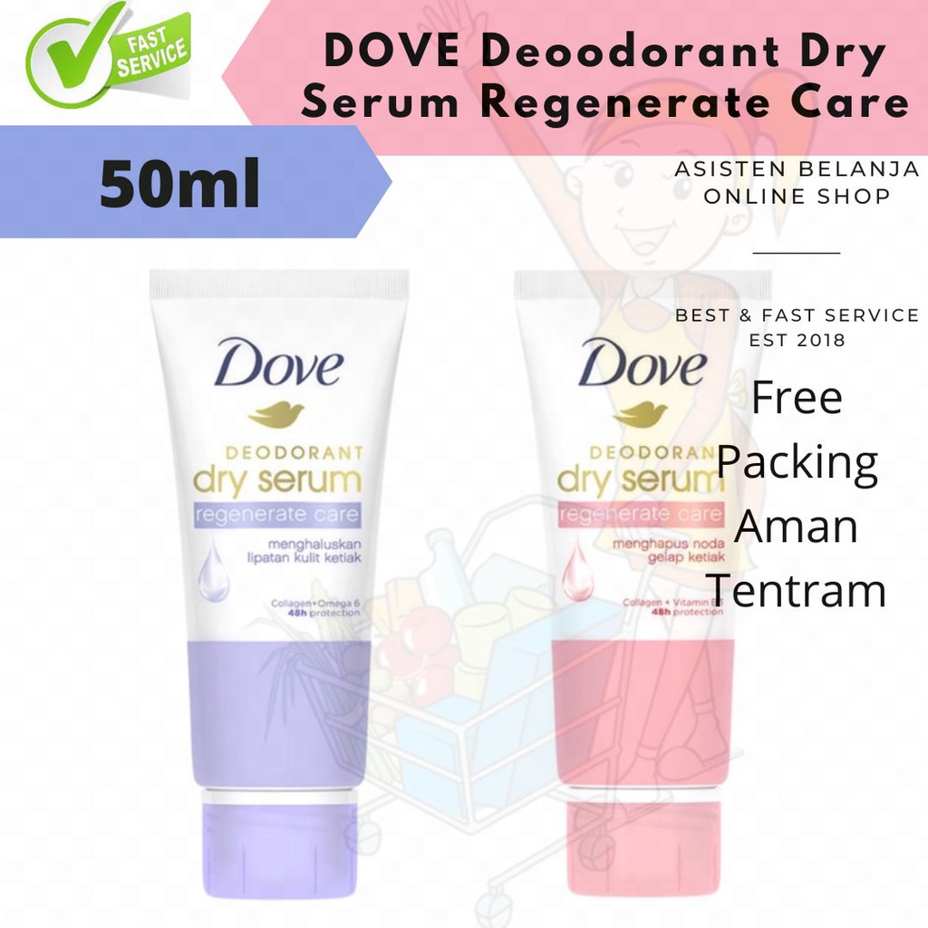 Jual DOVE Deodorant Dry Serum Regenerate Care / Intensive Renew 50ml 50 ...