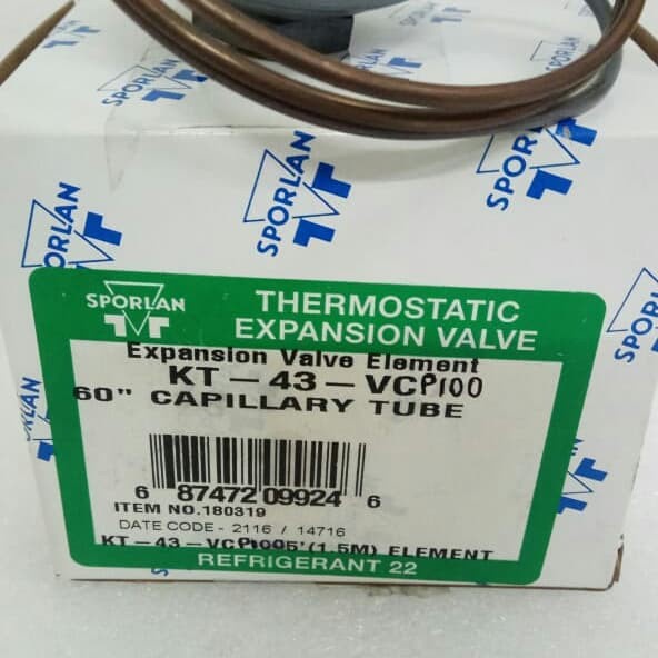 Jual Themostatic Expansion Valve Element Sporlan KT-43-VCP100 60" capiler | Shopee Indonesia