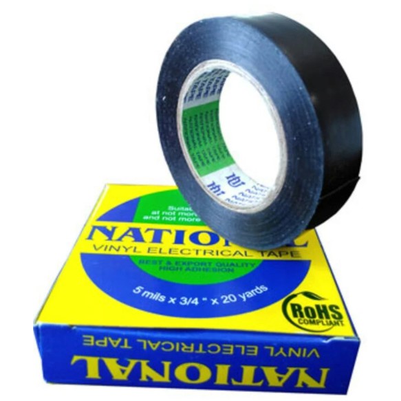 Jual Isolasi Kabel Listrik National 18 M 12 mm super hemat | Shopee ...