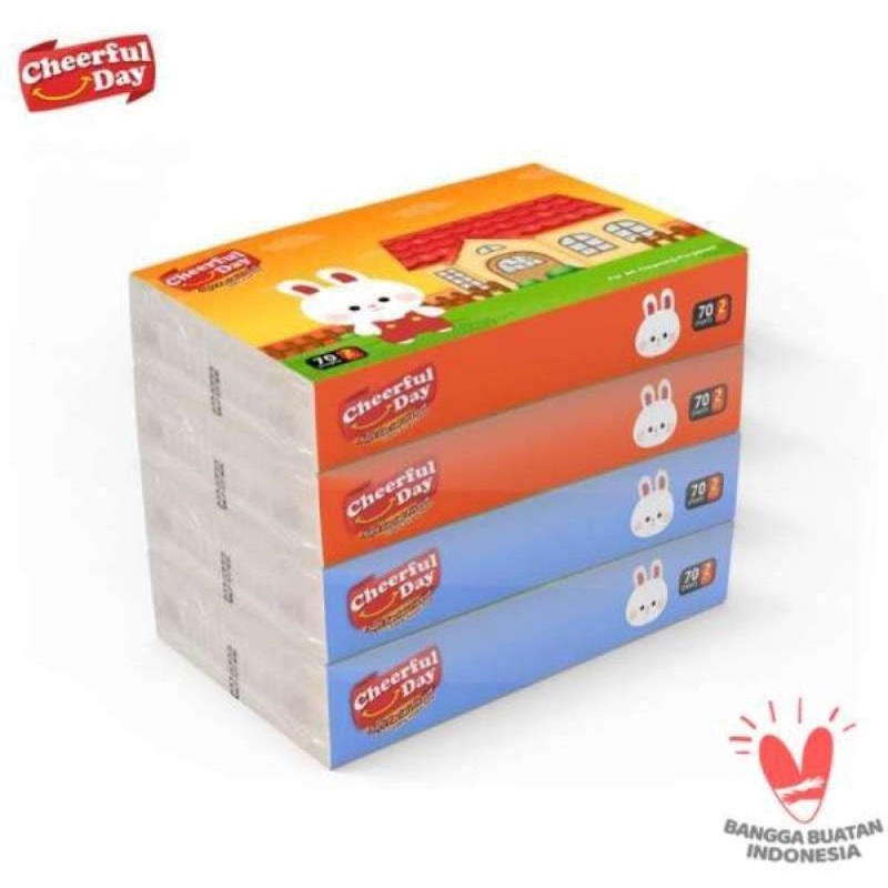 Jual Cheerful day facial tissue 70 sheet | Shopee Indonesia