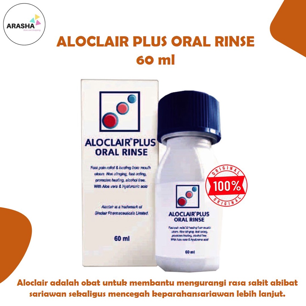 Jual ALOCLAIR PLUS ORAL RINSE 60 ML - Aloclair Plus Mouthwash - Obat ...