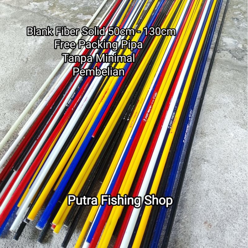 Jual Blank Fiber Solid Kaku Dan Lentur 50cm - 130cm | Blank Fiber Solid ...