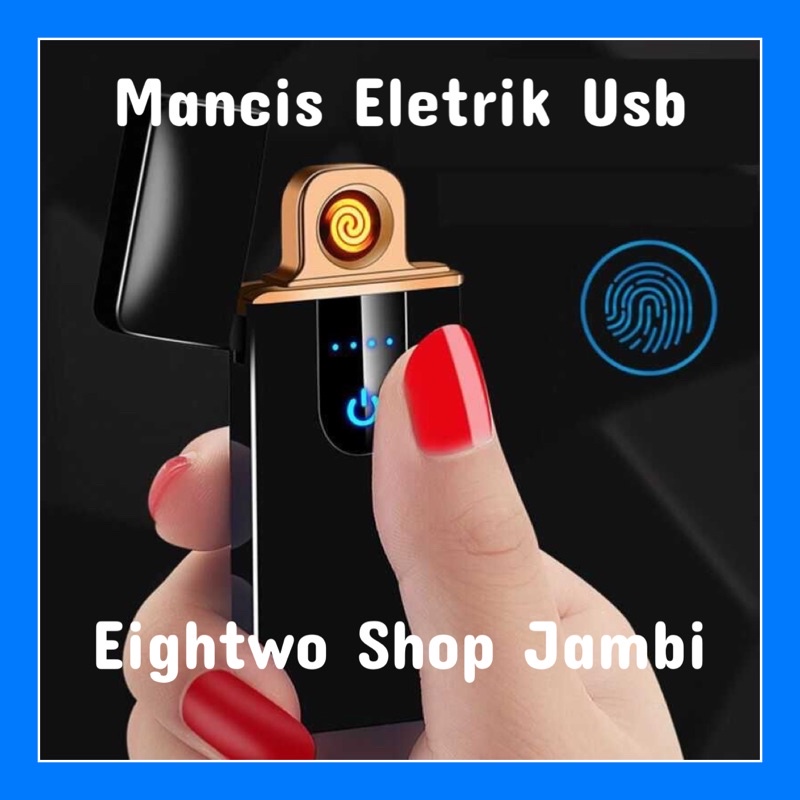 Jual Korek Api Elektrik Fingerprint Touch Screen / Electric Lighter ...