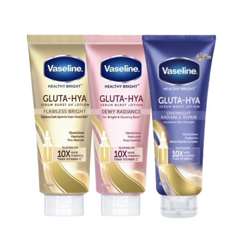 Jual Vaseline Healthy Bright Gluta Hyaluron& Peptide Serum Lotion ...