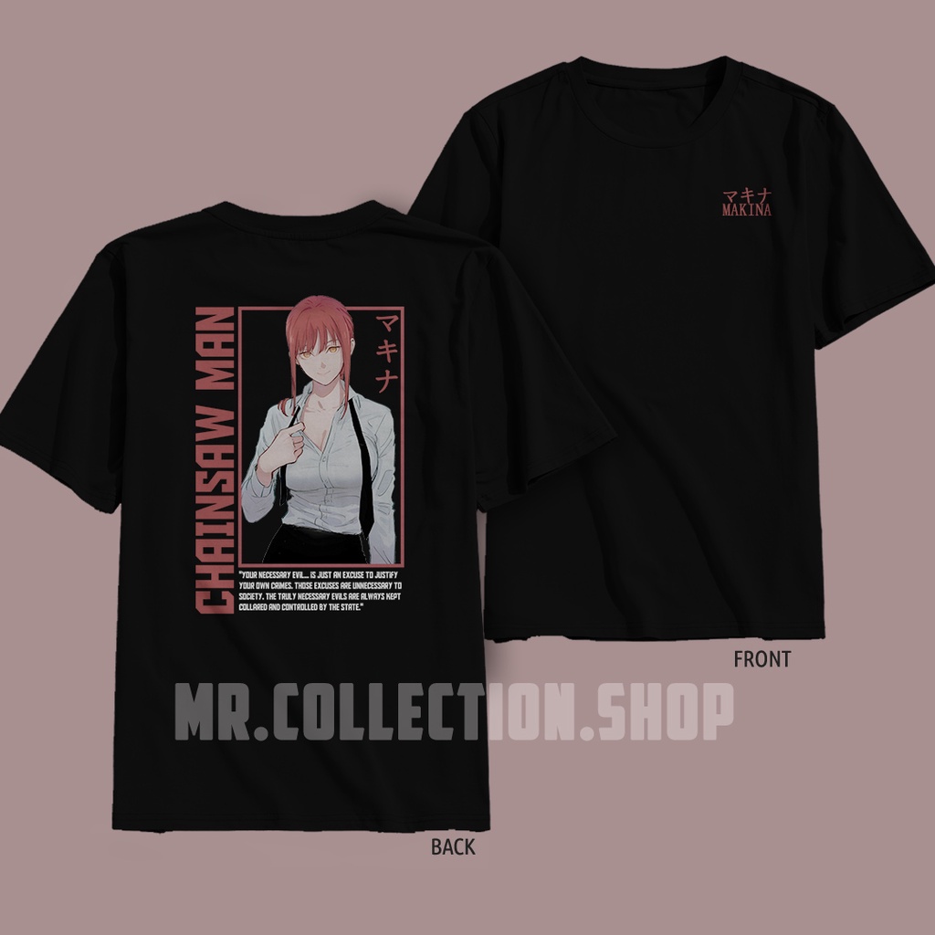 Jual KAOS ANIME CHAINSAWMAN / KAOS CHAINSAWMAN MAKIMA / WAIFU MAKIMA ... Jual KAOS ANIME CHAINSAWMAN / KAOS CHAINSAWMAN MAKIMA / WAIFU MAKIMA ...