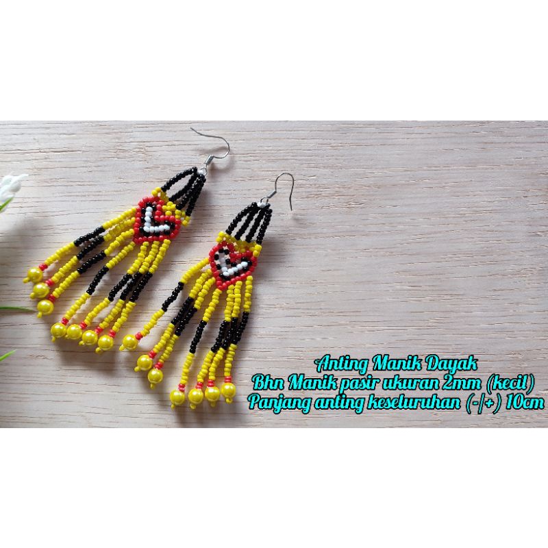 Jual anting manik dayak / anting dayak / anting manik / anting manik ...