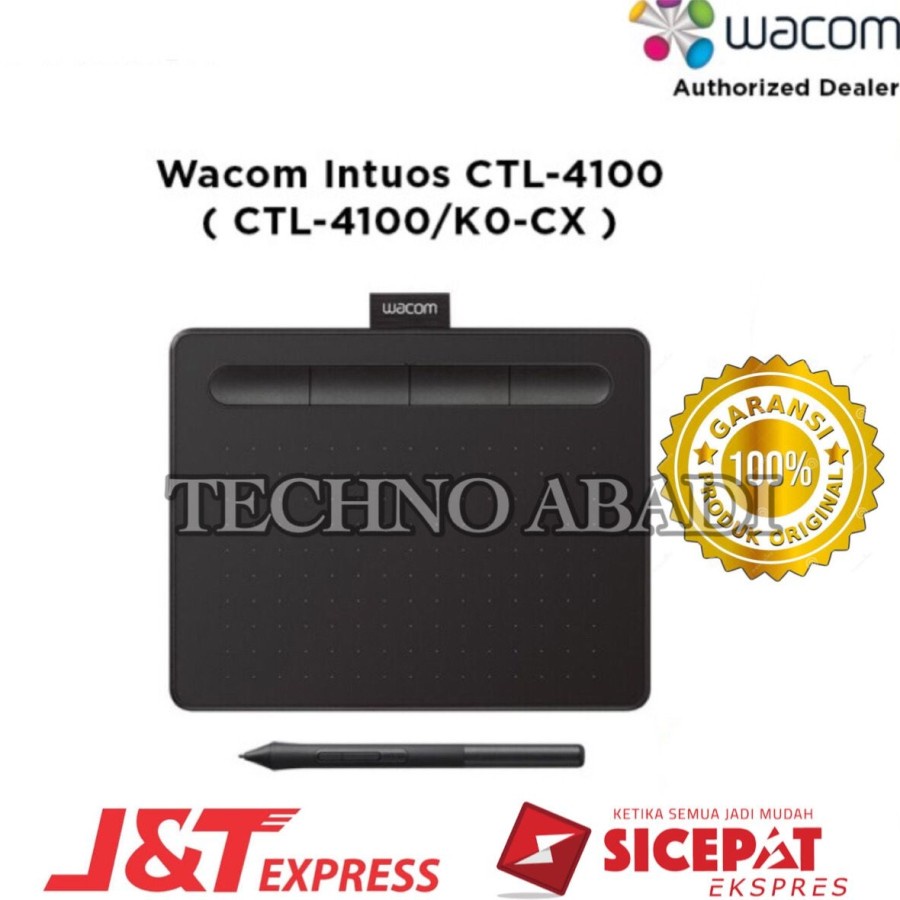 Jual WACOM CTL-4100 K0 C INTUOS SMALL PEN - DRAWING TABLET CTL 4100 K0 ...