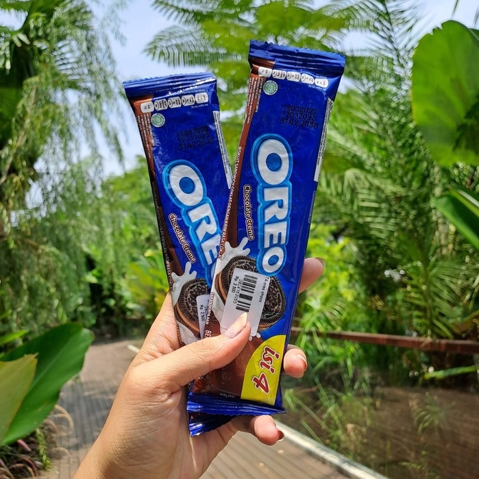 Jual Oreo Sandwich Chocolate Creme 38gr / Biskuit Oreo Krim Coklat isi ...