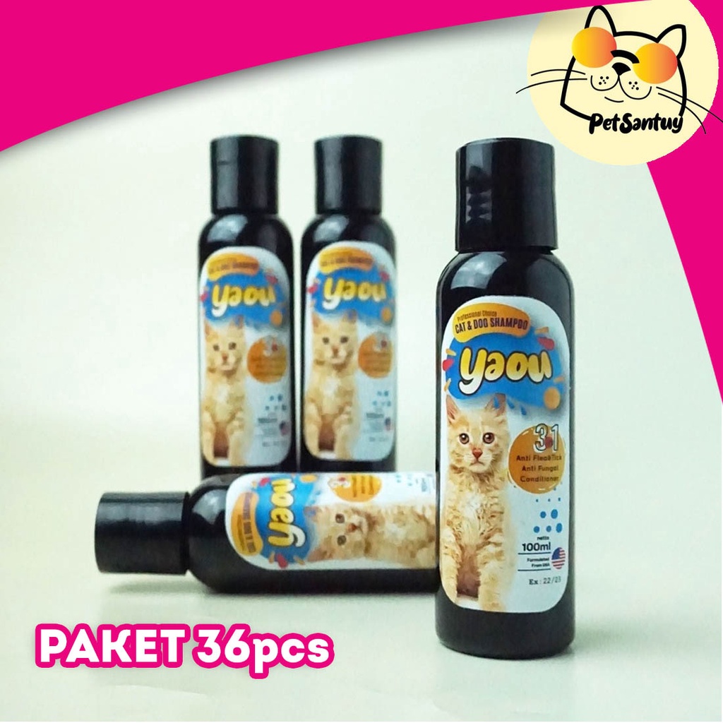 Jual Shampo kucing anti kutu sampo kucing YAOU 100ml - 36pcs | Shopee ...
