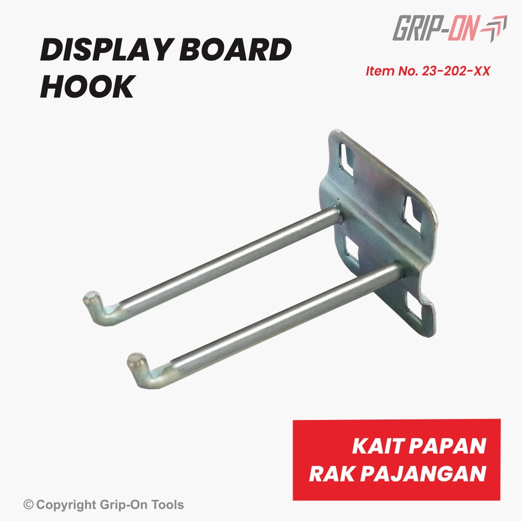 Jual Grip-On Display Board Hook Kait Papan Rak Pajangan | Shopee Indonesia