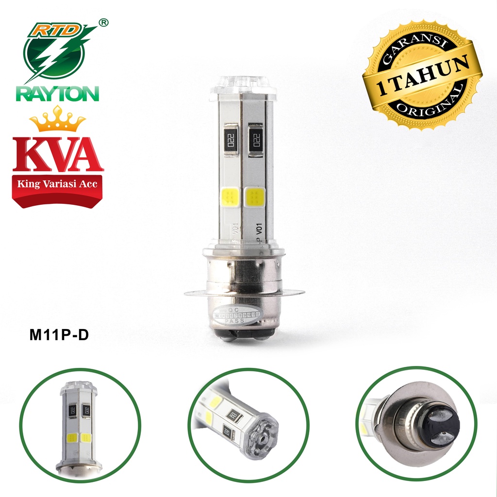 Jual LAMPU LED MOTOR RTD RAYTON M11P SOCKET H4 & H6 ORI | Shopee Indonesia