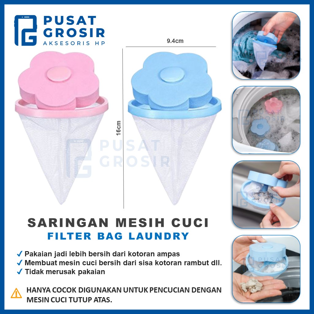 Jual Saringan Mesin cuci kantong jaring laundry filter bag loundry alat ...