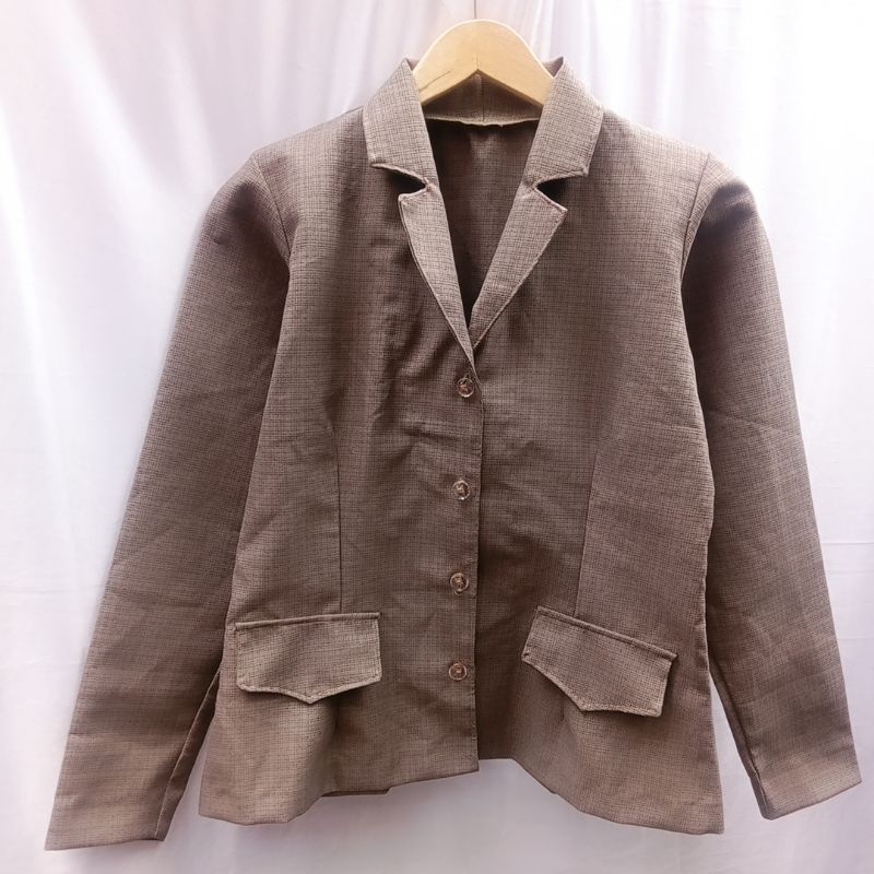 Jual DARK GREY BLAZER (outer jaket blezer vintage jas abu tua) | Shopee ...