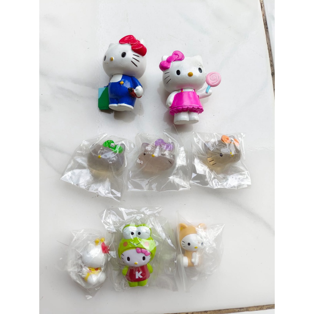 Jual HELLO KITTY HK MINIATURE SET 2 3 TOPPER KUE MINUS CAT PAJANGAN ...