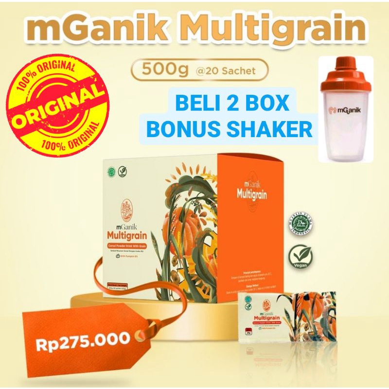 Jual MGANIK MULTIGRAIN 500GR ISI 20 SACHET Superfood Multigrain Nutrisi ...