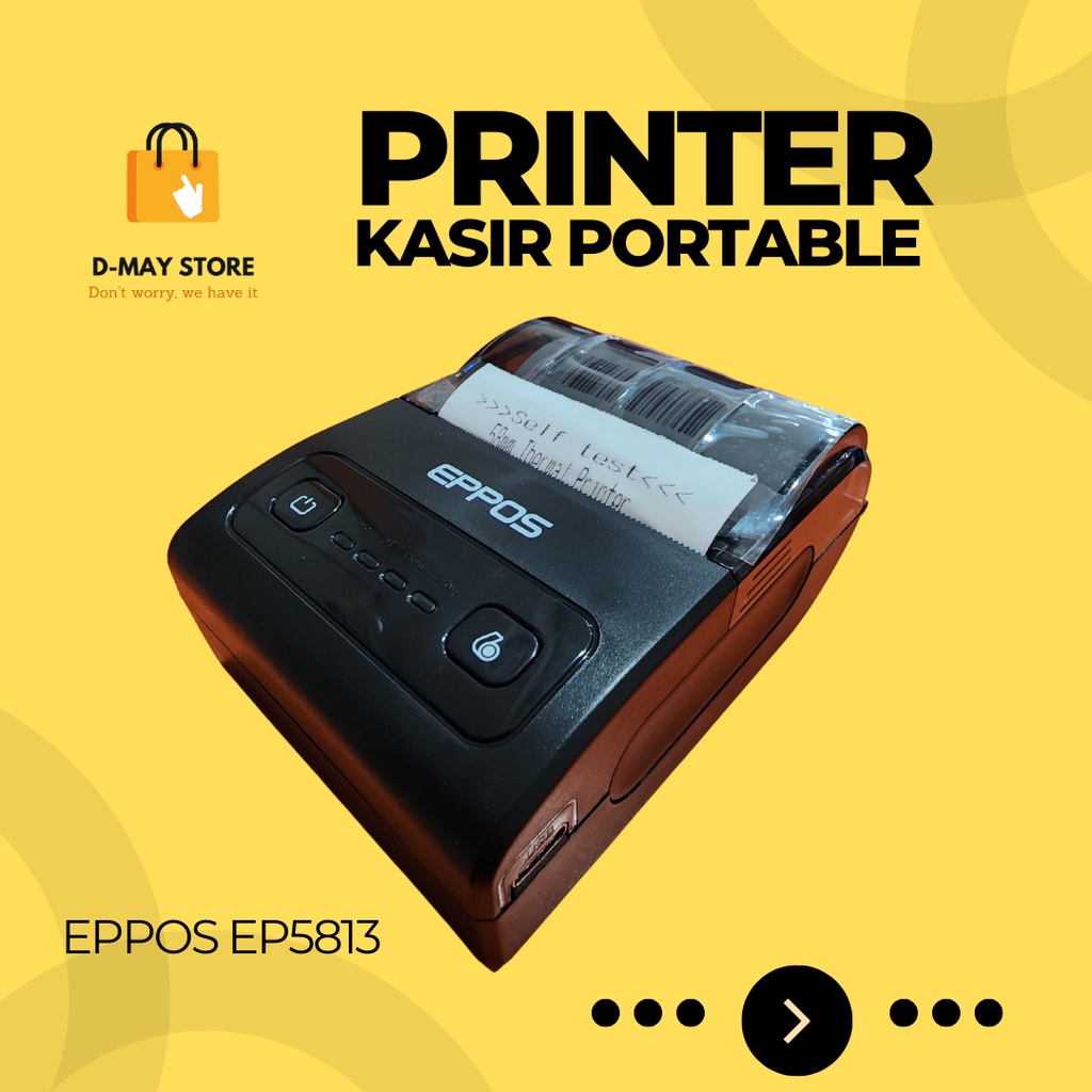 Jual Mini Thermal Printer Kasir Bluetooth EPPOS EP5813 58mm Portable | Shopee Indonesia