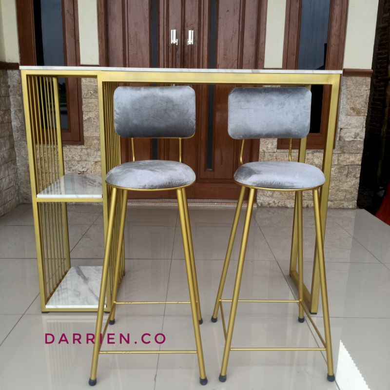Jual set meja dan kursi bar | meja industrial besi | meja konsol | meja ...