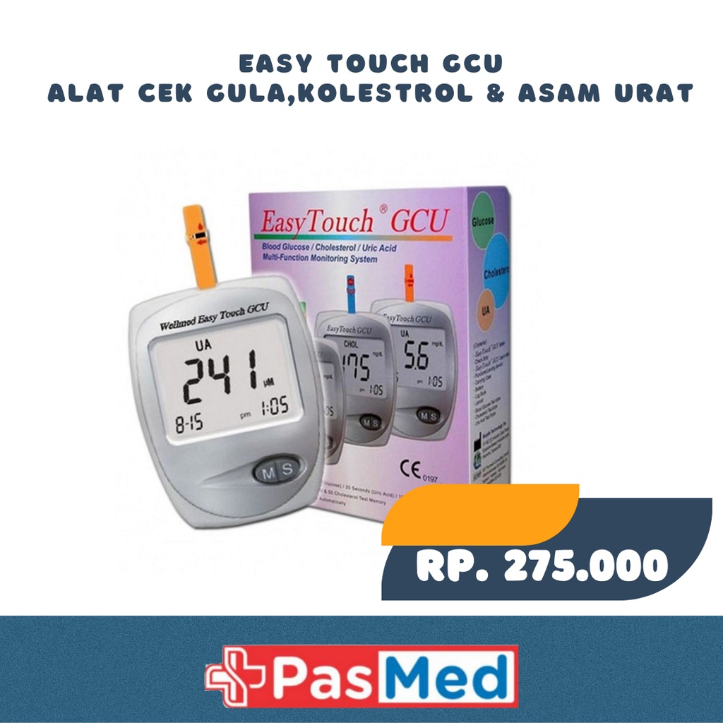Jual EASY TOUCH 3 IN 1 ALAT CEK GULA, ASAM URAT DAN KOLESTROL | Shopee ...