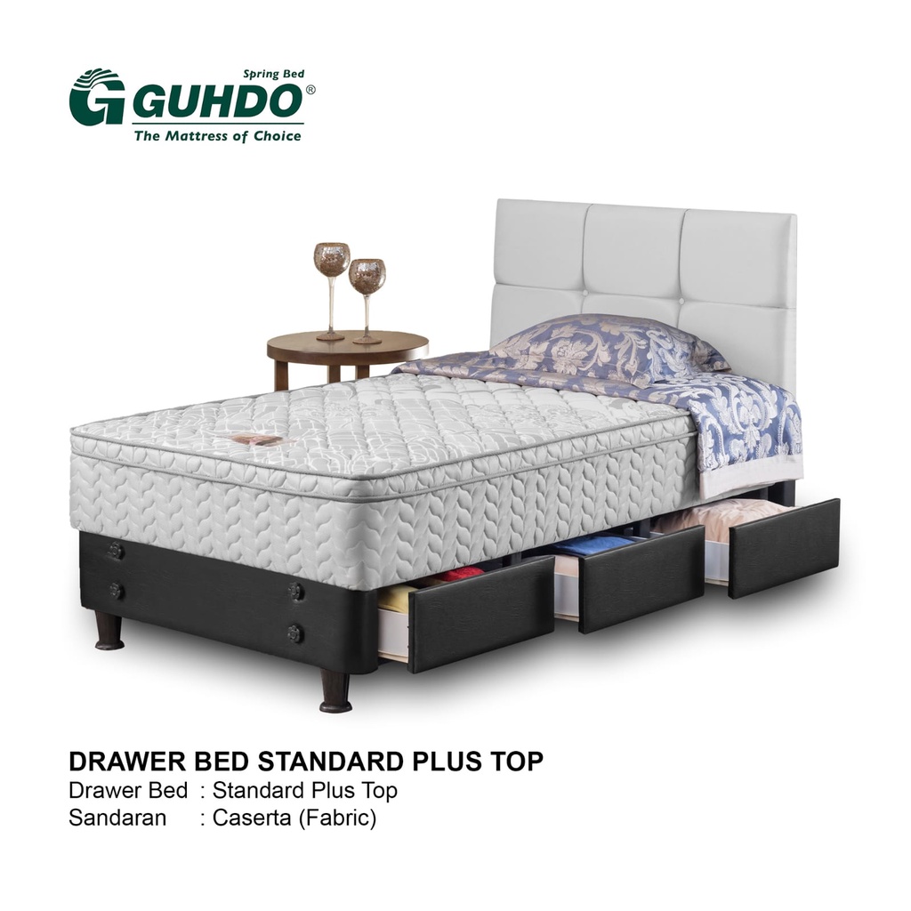 Jual Springbed Guhdo Drawer Bed Standard Plush Top/ Kasur Guhdo Drawer Bed Standar Plush Top ...