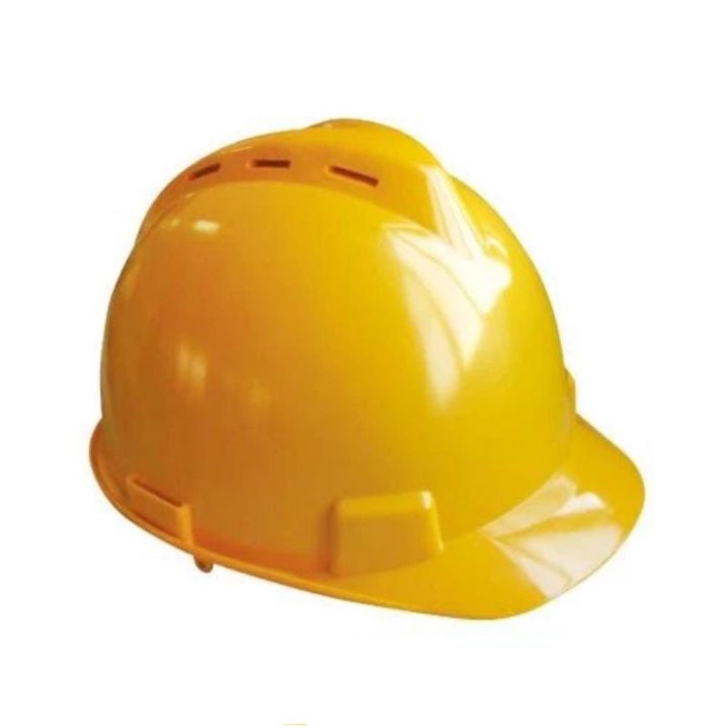 Jual Helm Safety Proyek Krisbow Vented/Helm Keselamatan Kerja HDPE ...